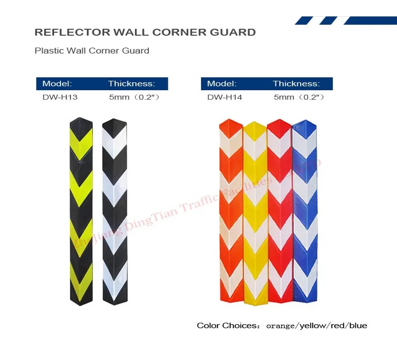 800mm Reflective Rubber Wall Corner Protector Guard - Buy Wall Corner ...