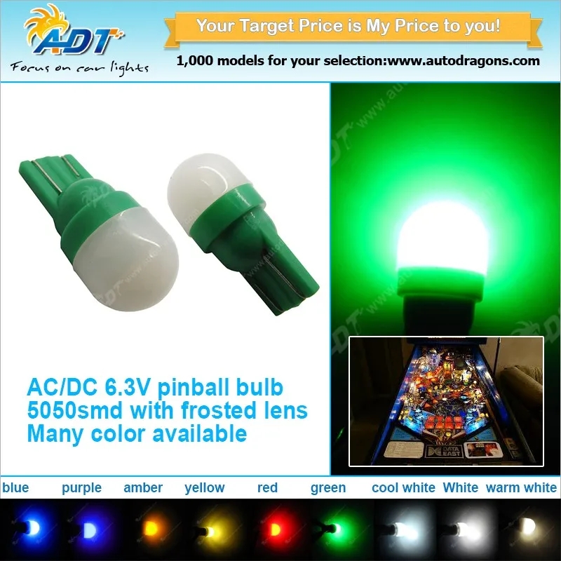 Non Flickering Pinball 6.3 Volt Led Pinball Led Lights 5050smd +frost ...