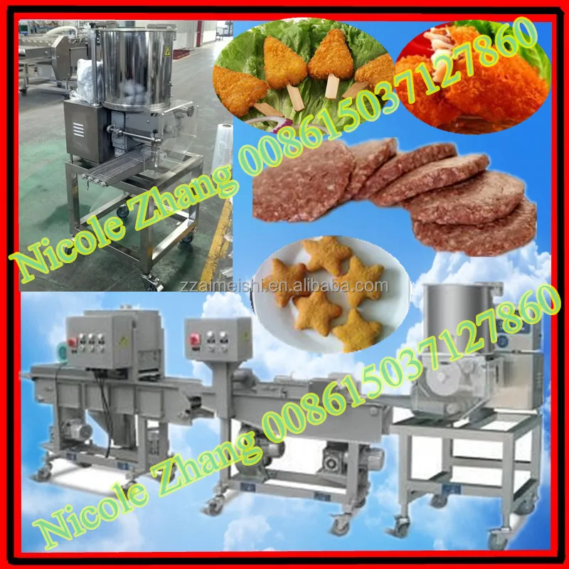 Autoamtic Chicken Nugget Production Line/chicken Nuggets Making Plant ...