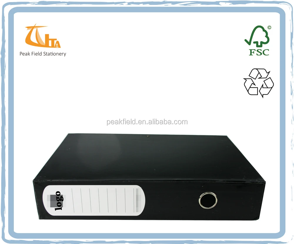 Black Color File Folders With Cardboard Magazine File Boxes - Buy ...