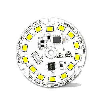 Newest Design Smd 2835 7-12w 110v 230v Round Ac Led Pcb Module - Buy ...
