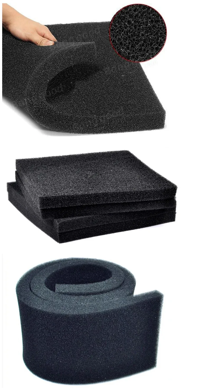 Extra Large Black Foam Sponge Sheets for Aquarium Filters