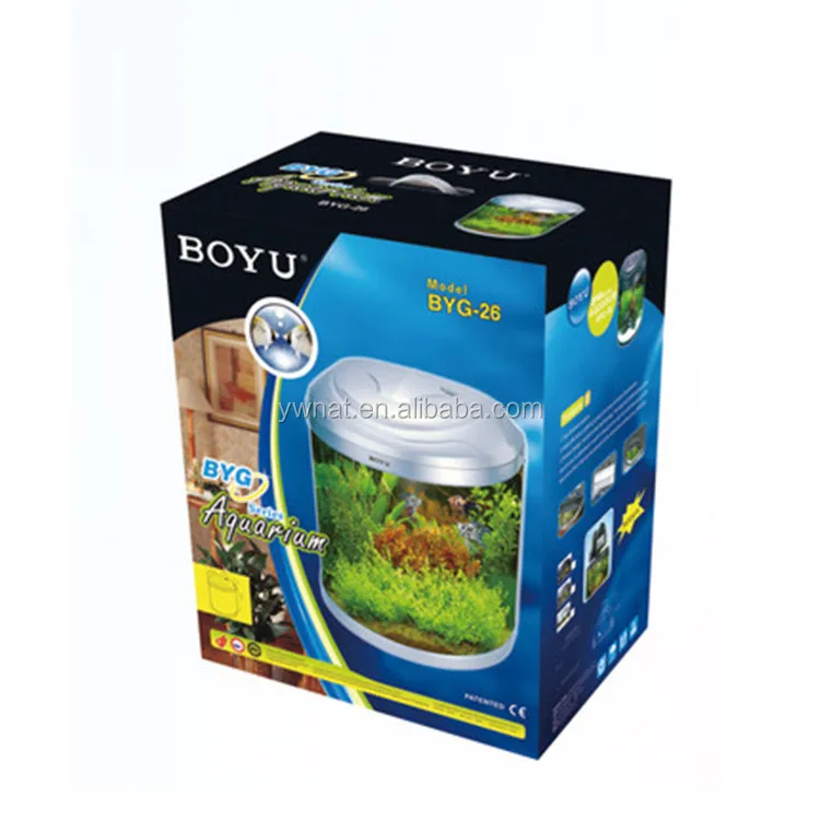 Boyu Aquarium Byg-26 - Buy Boyu Led Aquarium,Boyu Fish Aquarium,Round ...
