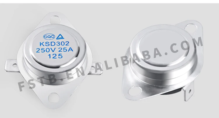 FSTB KSD302 25A Electric Heater Thermostats - Reliable & Efficient