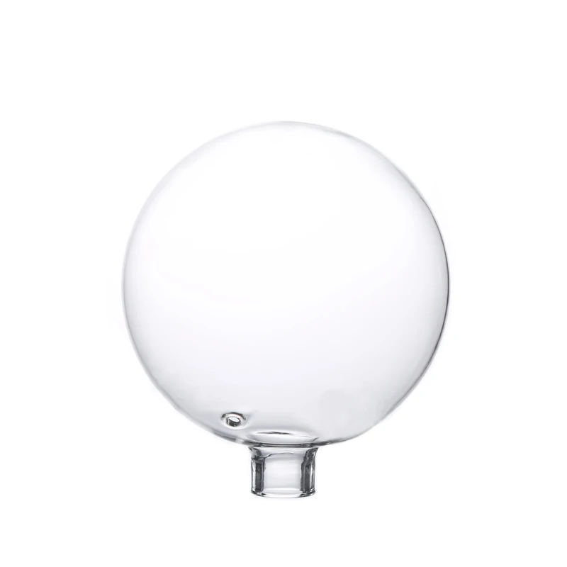 Handmade 120mm Clear Glass Globe Ball Lamp Shade With Internal Threads ...