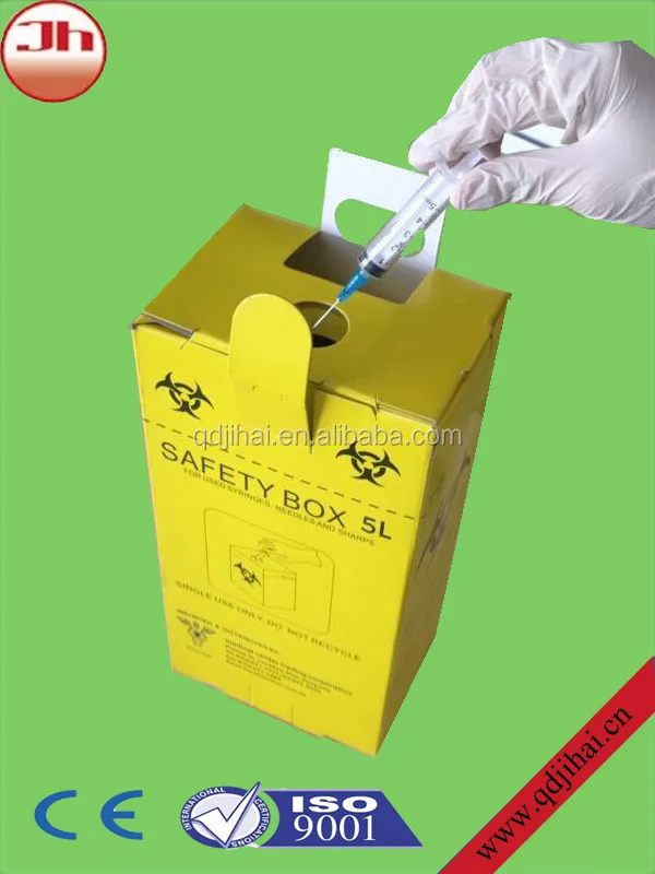 Safety Box For Syringe And Needle Disposal - Buy Safety Box For Syringe ...