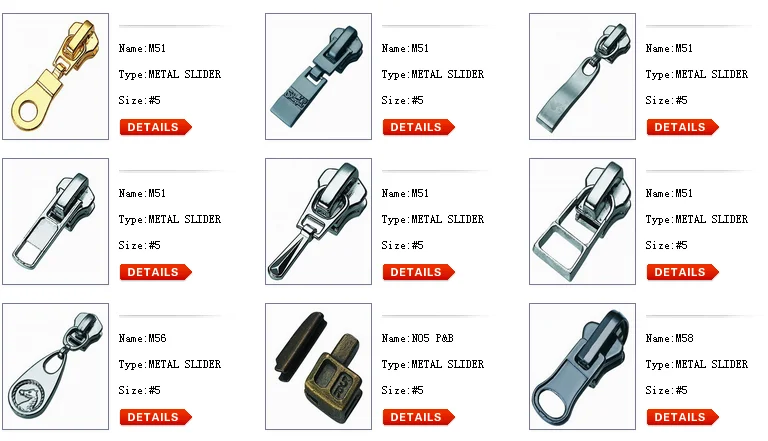No.# 3 5 7 8 10# Zipper Plating Zipper Reversible Slider For Garments ...