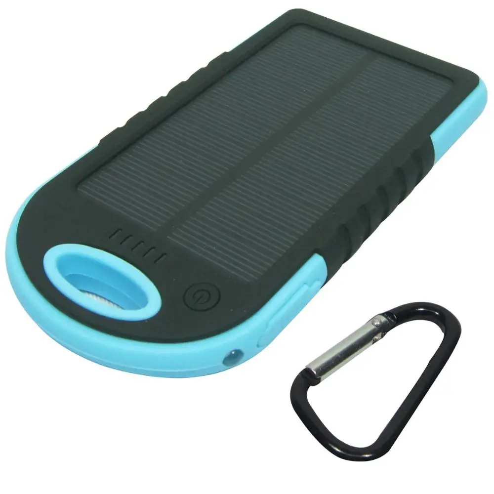 Outdoor Portable 5000mah Waterproof Solar Charger Power Bank
