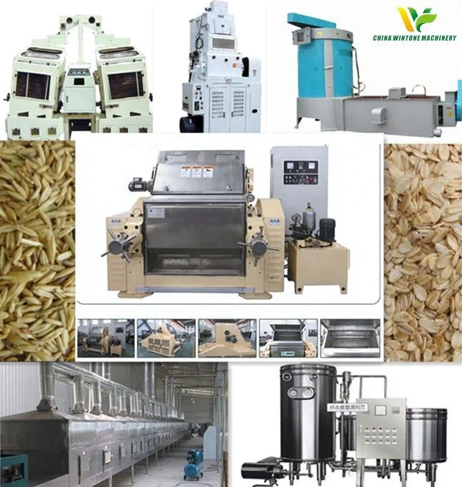 Instant Oatmeal Line Oat Flaking Mill Oat Flaker Automatic 60~160 T/24h ...