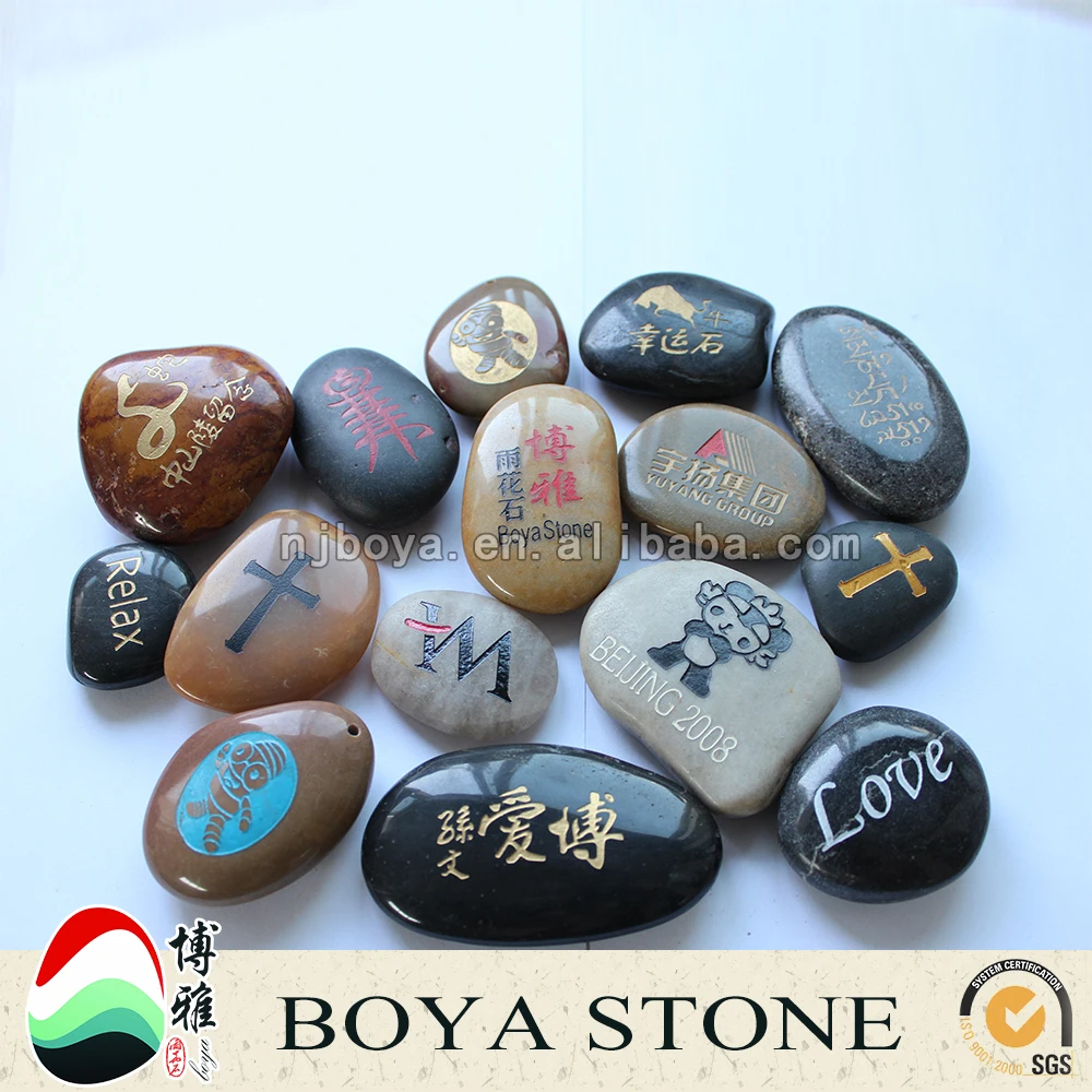 China Wholesale Websites Inspirational Engraved River Stones - Buy ...