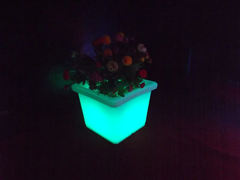 New Design Light Up Flowerpot Outdoor Led Plant Pots Led Plastic Flower ...