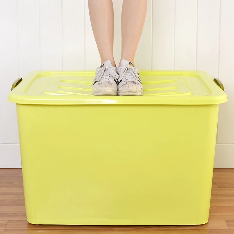 130l Plastic Storage Box With Wheels - Buy 130l Plastic Storage Box ...