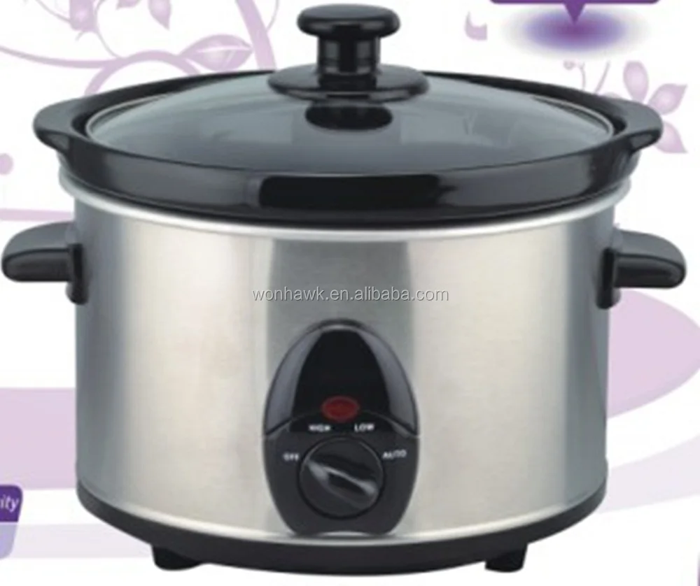120v/60hz,160w,2.5l Black Round Slow Cooker - Buy Ceramic Slow Cooker ...
