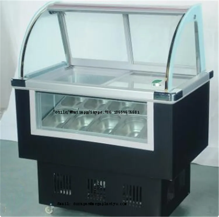 Portable Mini Small Counter Showcase Refrigerator Italian Gelato ...