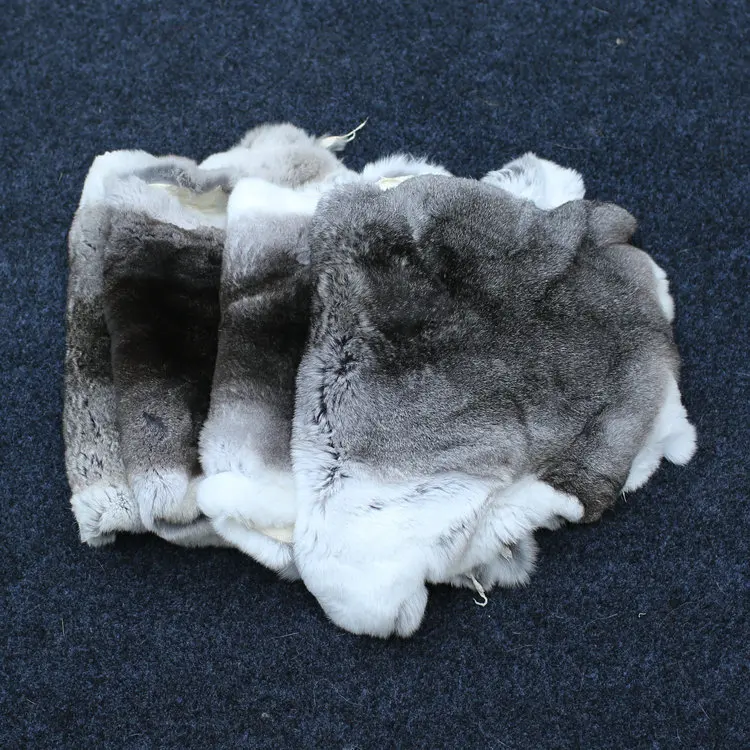 Natural Genuine Chinchilla Rex Rabbit Fur Pelt Skins Pelts - Buy Rex ...