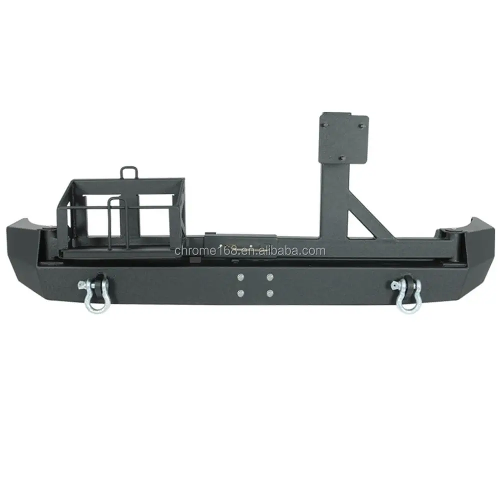 Steel Rear Bumper With Tire Rack With Oil Bucket Bracket For Fj Cruiser ...