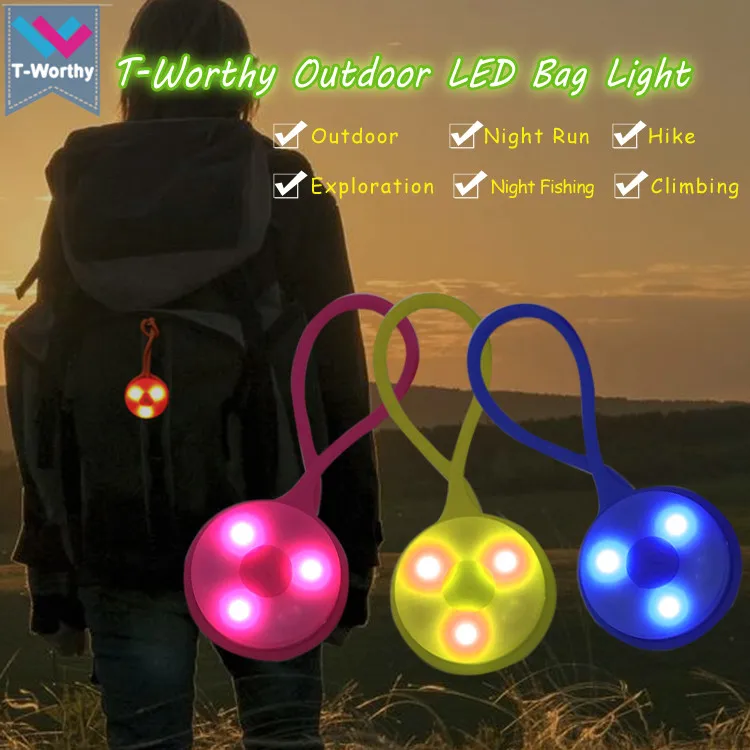 Camping Safety Light - LED Bag Light for Backpack Security