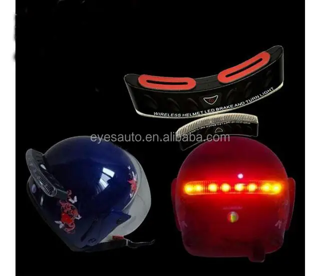 Motorcycle Helmet Safety Led Turn signal Brake Lights Blinkers ...