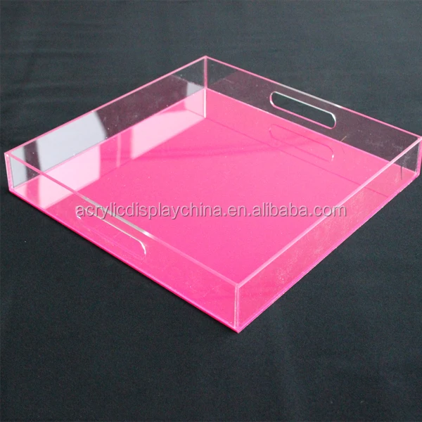 Custom Clear Acrylic Tray With Insert,Perspex Insert Paper Tray,Lucite ...