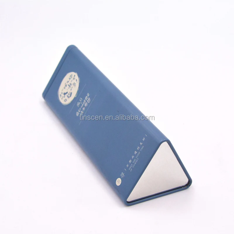 Customized Triangle Shape Tin Packaging Popular Design Custom Print Box ...