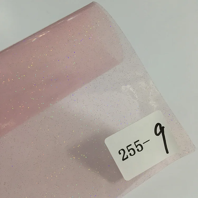 0.5mm Shiny Colorful Glitter PVC Film for Craft Projects