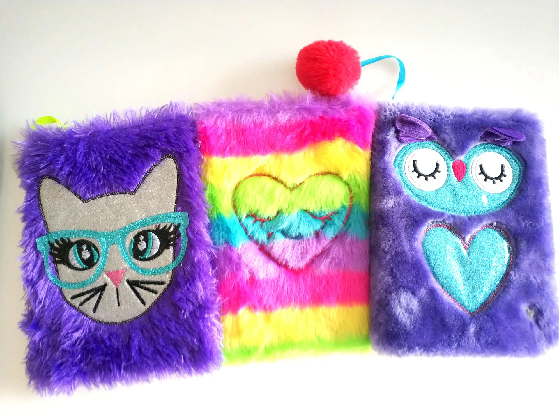 New Design Kids Popular Cartoon Fluffy Hardcover Notebook