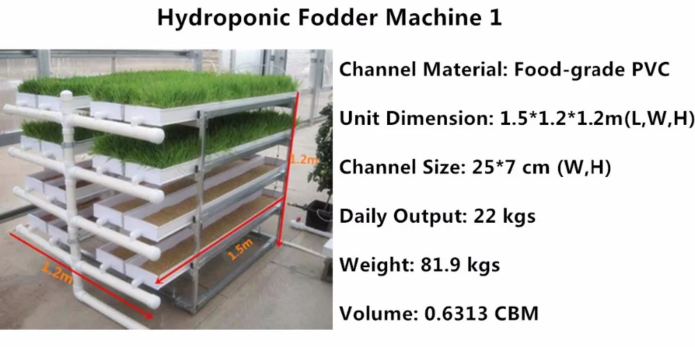 Used Greenhouse Fodder Machine For Sale Hydroponics Vertical System ...