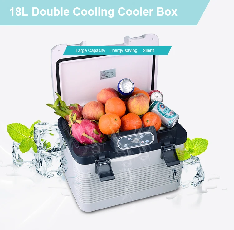 18l New Portable Car Fridge 12v 240v Camping Travel Household Cooler ...