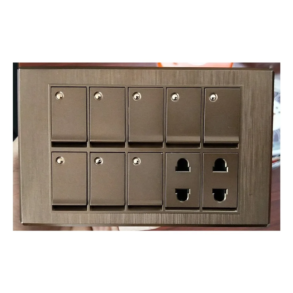 Pakistan/bangladesh Style 2pin+mf Socket With Switch Light Plug Sockets ...