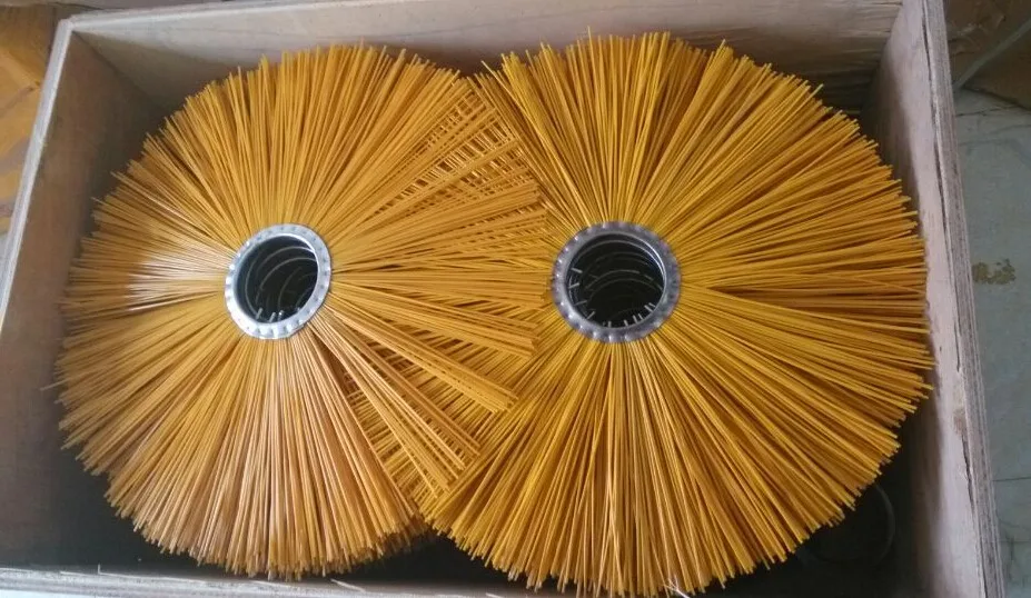 Used Street Road Red Color 1 Pin Snow Wafer Sweeper Brush - Buy Snow ...