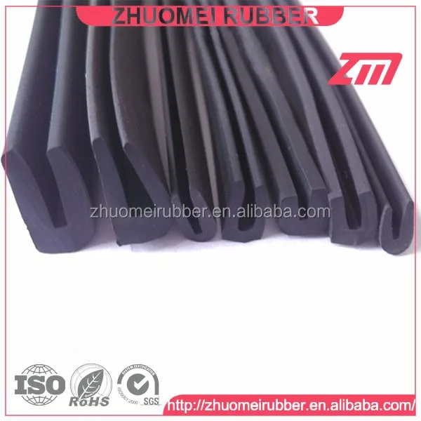 U Channel Rubber Glass Edge Protection 6-8mm - Buy Glass Edge ...