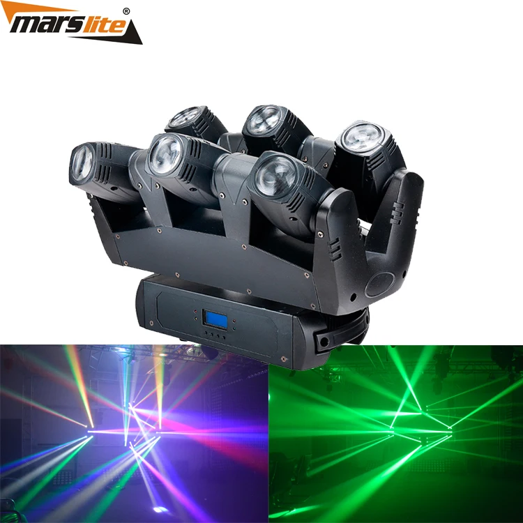 Moving Head Spider Lights Led 6x10w Rgbw Moving Head Show Light Disco ...