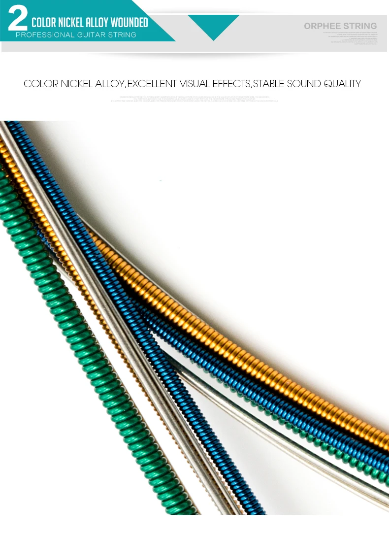 Orphee Chinese Colour Electric Guitar Strings,Colored Guitar Strings ...