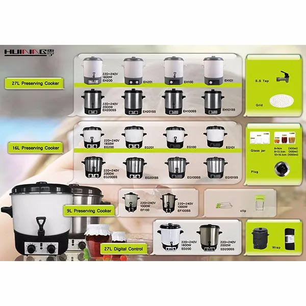 16 Liter Electric Jam And Jelly Preserving Cooker And Boiler - Buy ...