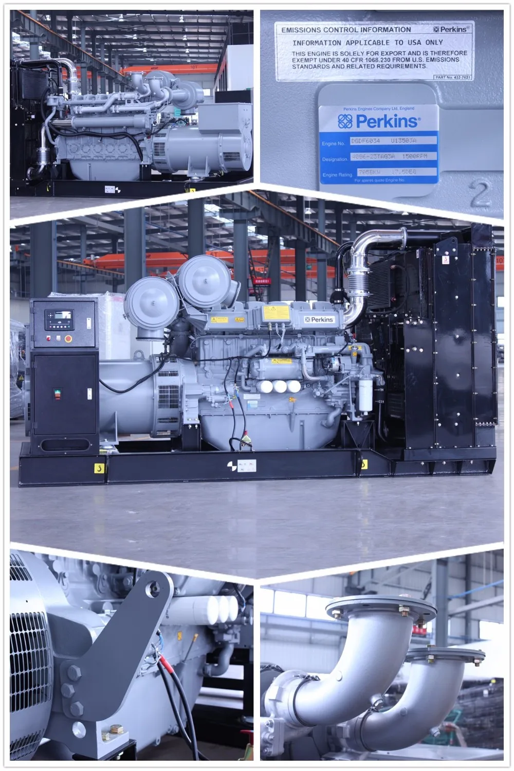 50hz 60hz Mitsubishi 1 MW Diesel Generator - Reliable Power