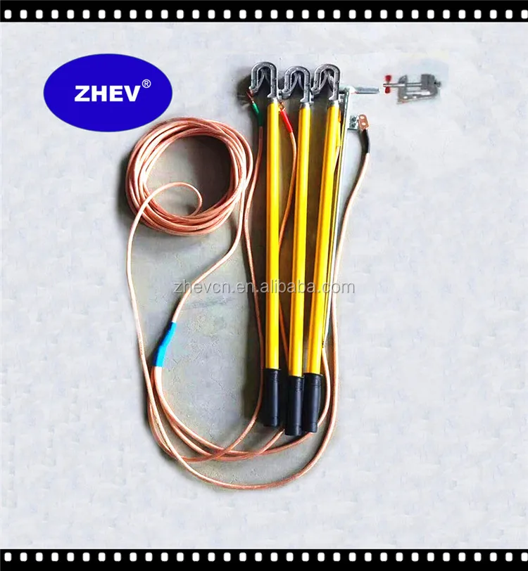110kv Portable Earth Device With 35mm2 Cable 2m Fiberglass Rod - Buy ...