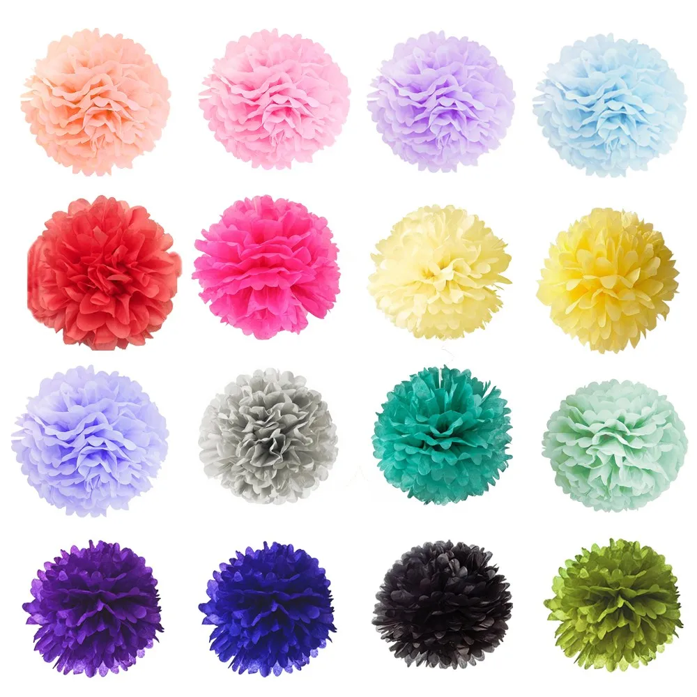 Sunbeauty Wholesale Multi Color Yarn Pom Poms for Christmas