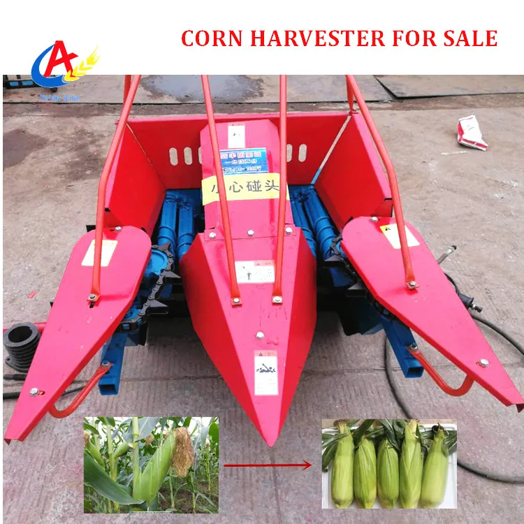 Combine Corn Harvester Maize Harvester Are Mounted By Tractor Corn ...
