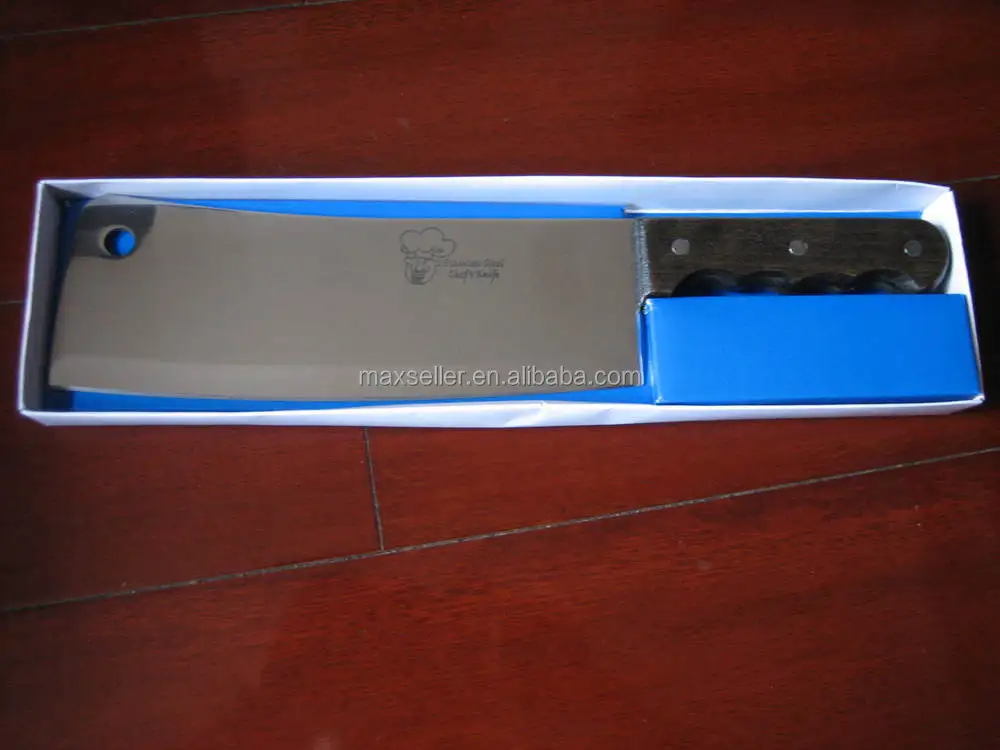 Top Quality 10'' Meat Chopper Butcher Kinf Chef Knife With Wooden ...