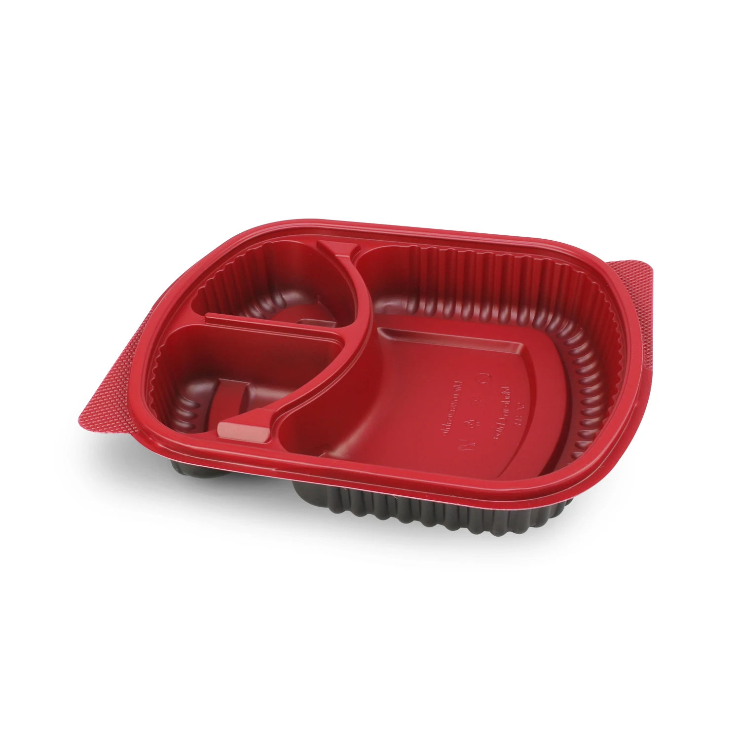 Sz-311 Disposable Containers Plastic Food Tray With 3 Compartments ...