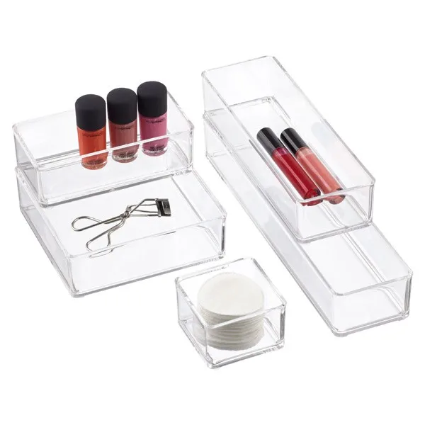 Wholesale Clear Acrylic Stackable Drawer Storage Organizers