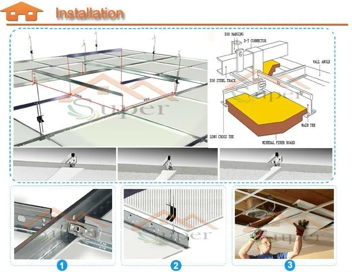 Suspended Ceiling T Runners Suspended Aluminum Ceiling T Runners In ...