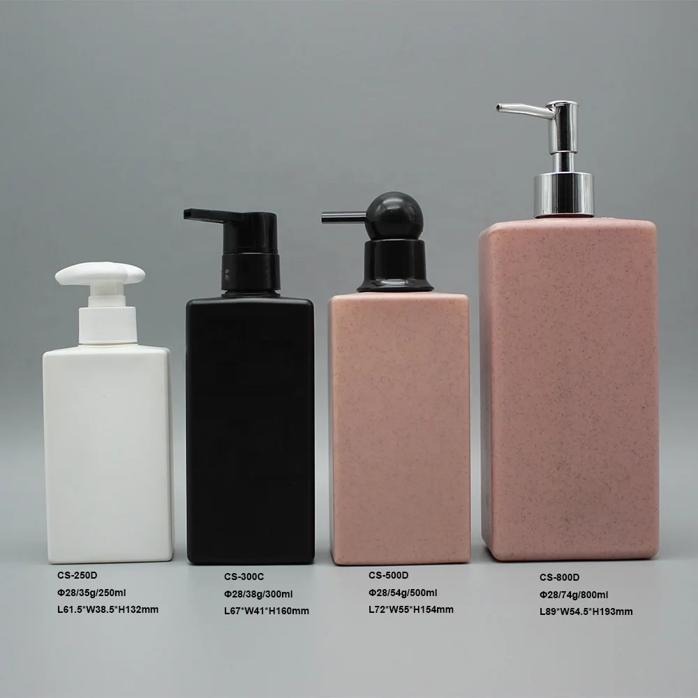 750ml Frosted Pink Plastik Hdpe Sampo Kosmetik Kosmetik Botol 27oz ...