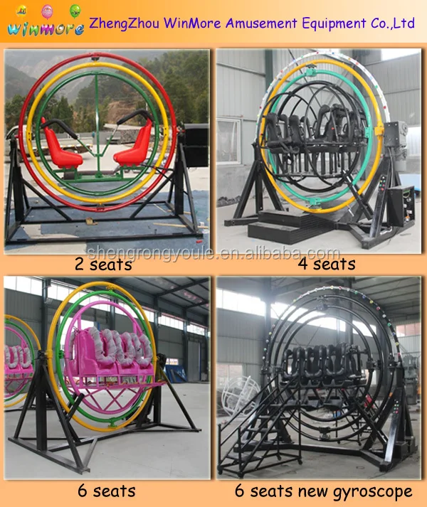 2/4/6 Seats Selected Human Gyroscope Rides For Sale/electronic ...