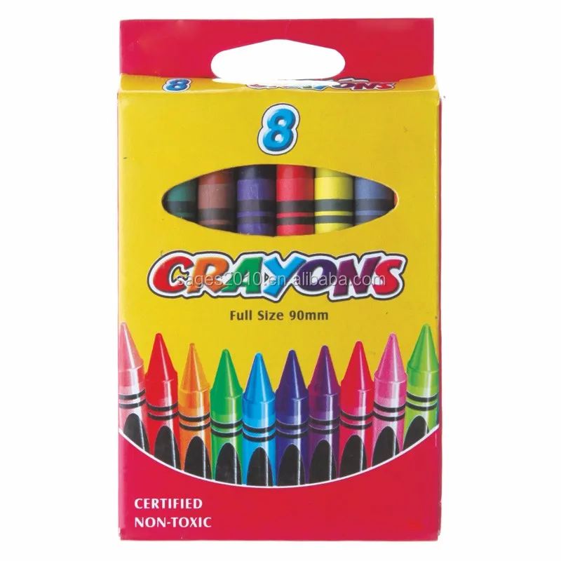 Safety Non-toxic 24's Full Size 90mm Crayons With Hot Selling And ...