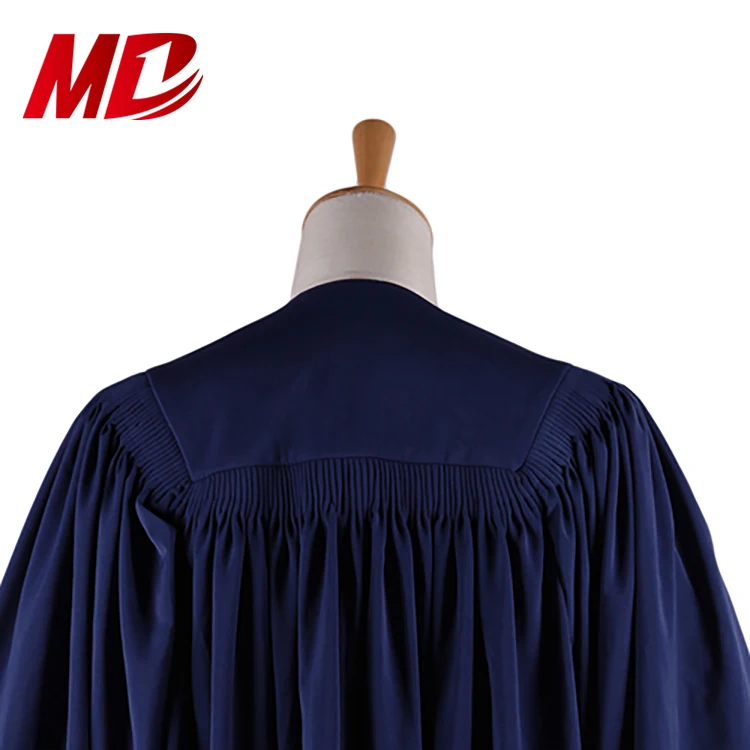 Navy Blue Wesley Style Wholesale Clergy Robes As Church Uniform - Buy ...