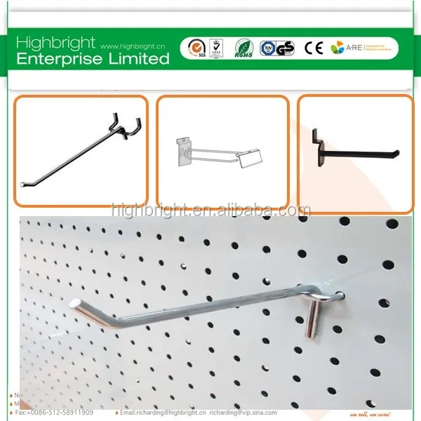 Chrome Shop Fitting Hanging Display Hooks,Supermarket Metal Display ...