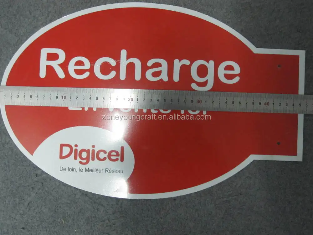 Folded Aluminum Wall Mountable Double Sided Protruding Sign Flange Sign ...