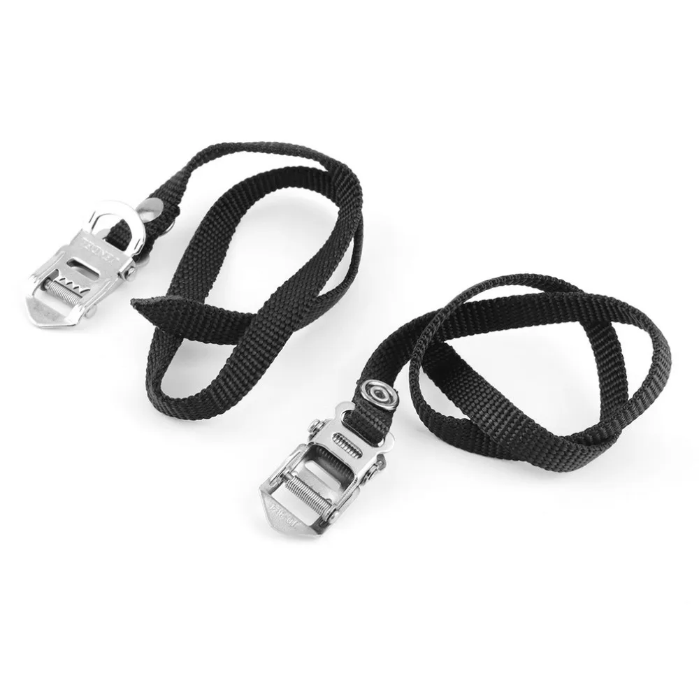 1 Pair Mtb Bmx Bike Cycling Pedal Nylon Straps Clips Replacement Black ...