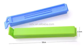 10*1.5cm Plastic Bag Closing Clip For Storaging Food - Buy Bag Closing ...